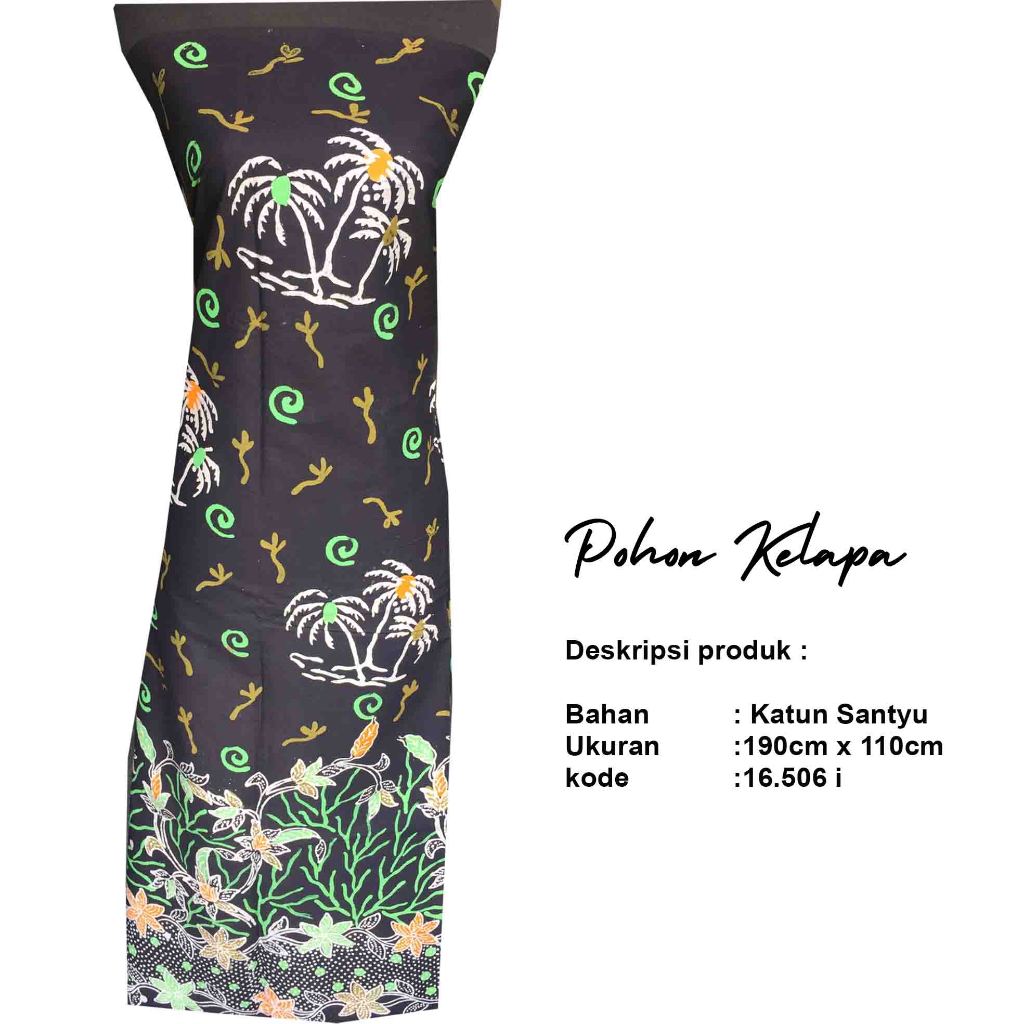 Jual batik tulis motif pohon kelapa - seragam batik - hampers batik ...
