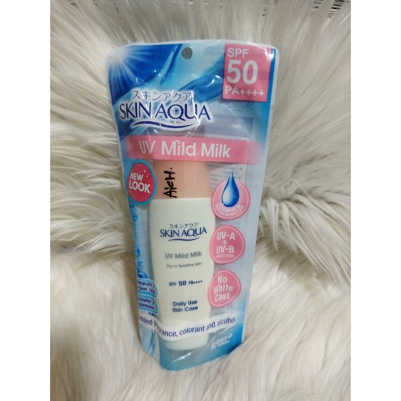 Jual SKIN AQUA UV MILD MILK SPF 50 PA++++ | Dry to Sensitive Skin ...