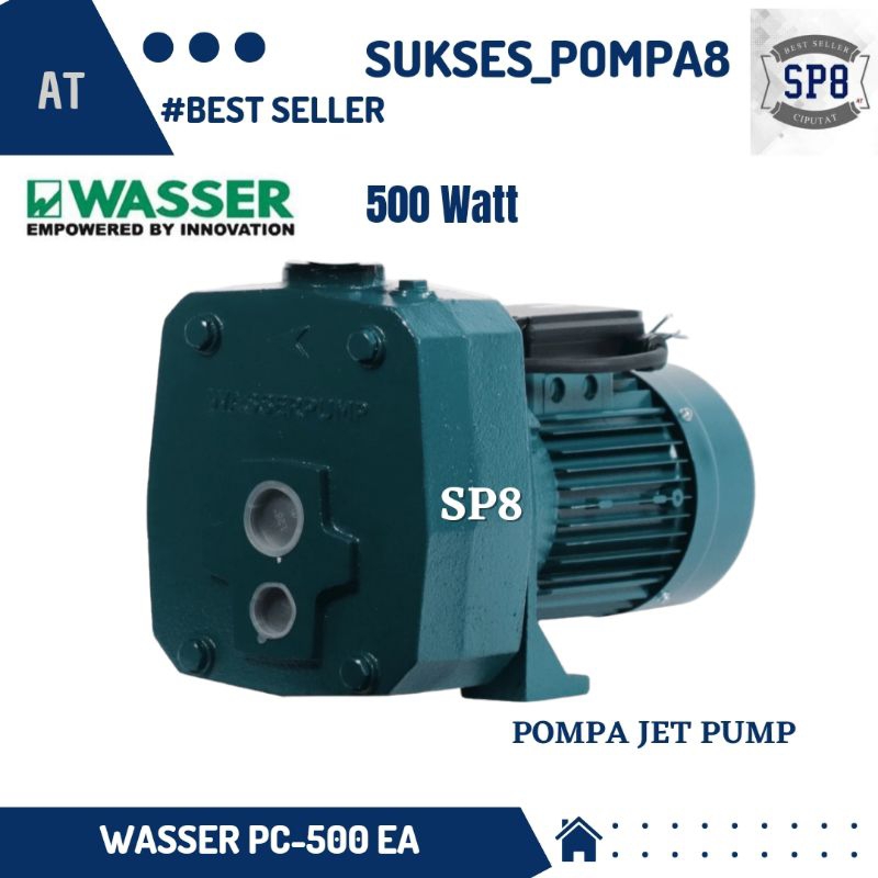 Jual Pompa Air WASSER PC-500 EA (NT) Otomatis / Pompa Air Jet Pump ...
