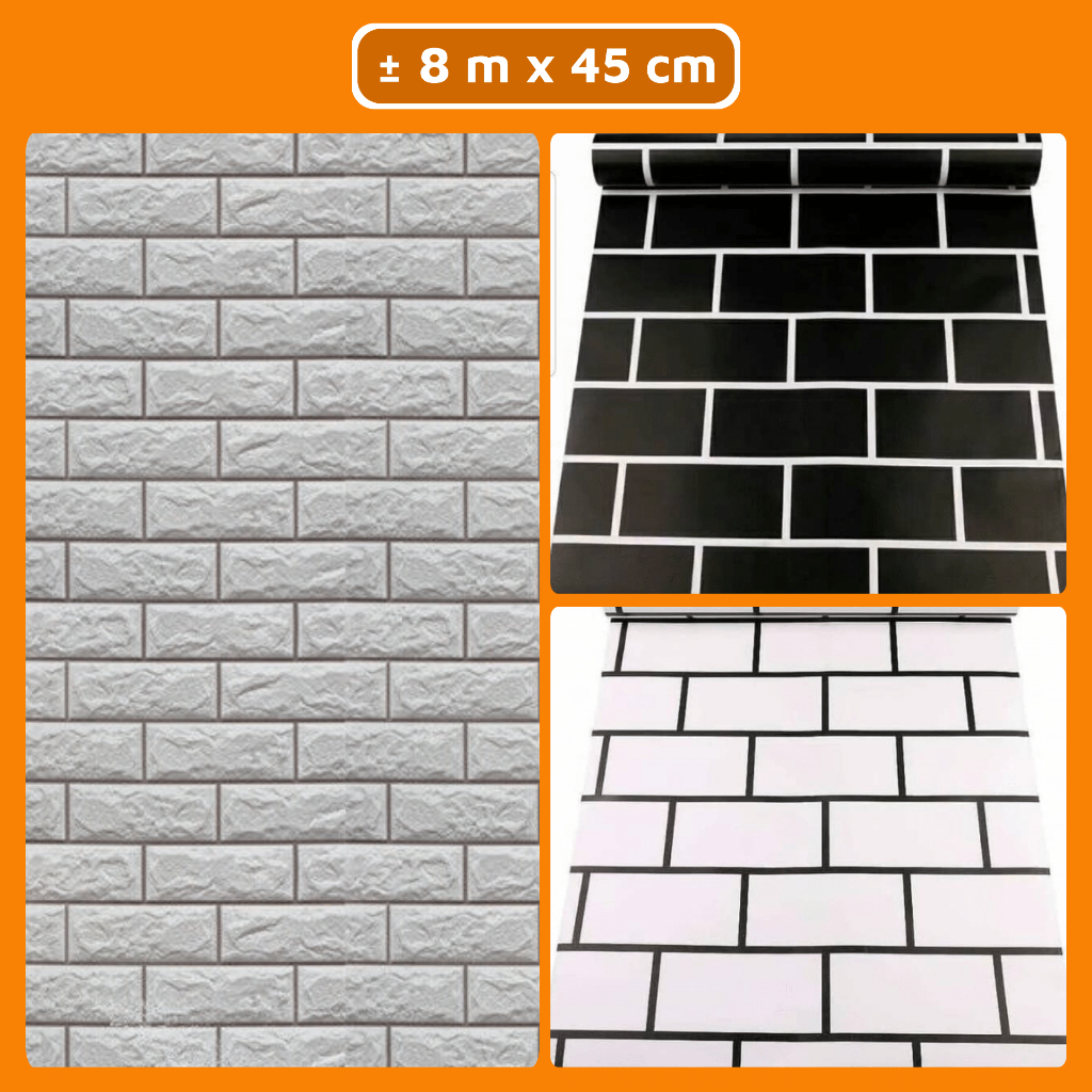 Jual Live COD Wallpaper Bata Wallpaper Dinding Batu Bata Wallpaper ...