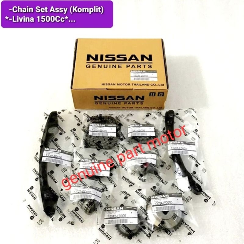 Jual CHAIN SET ASSY/RANTAI KETENG SET KOMPLIT NISSAN GRAND LIVINA 1.5 ...