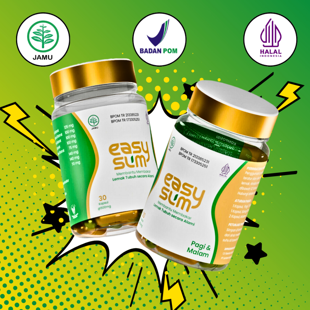 Jual Obat Diet Herbal by Easy Slim Pelangsing Badan BPOM (30 Kapsul ...