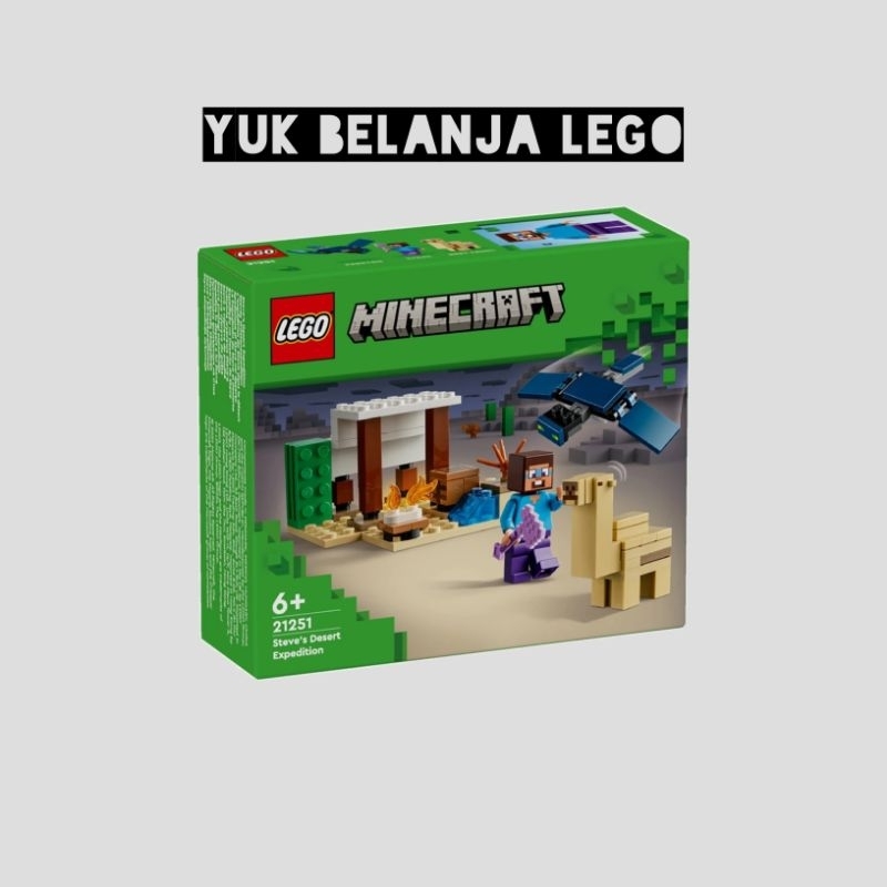 Jual LEGO Minecraft 21251 Steve's Desert Expedition (75 Pieces ...