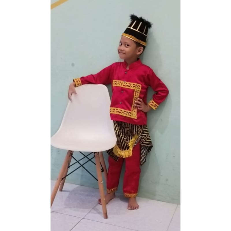 Jual baju takwo, untuk anak sd laki2, baju taqwo adat kalimantan timur ...