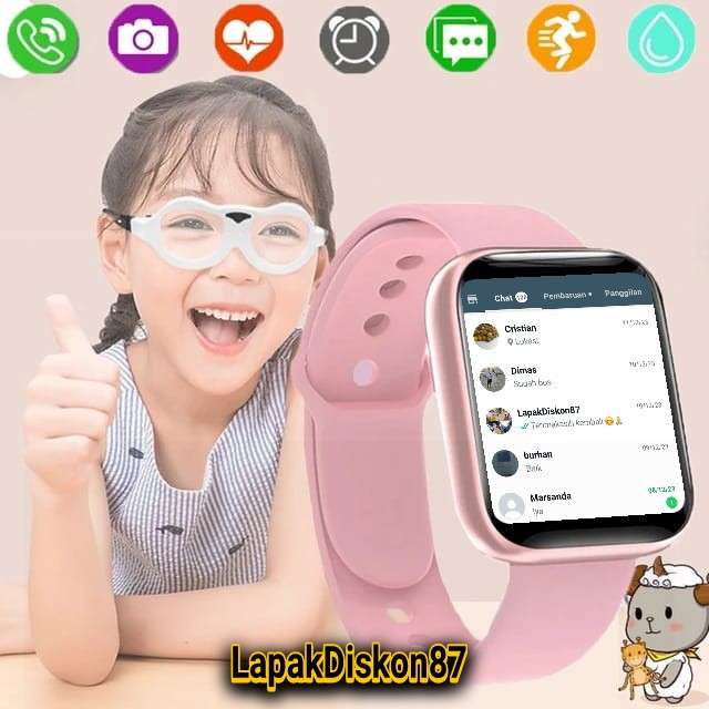 Jual Jam Tangan Pintar Anak Pria Wanita Dewasa Smartwatch Terbaru fd68 d20 y68 D18 Olahraga ...