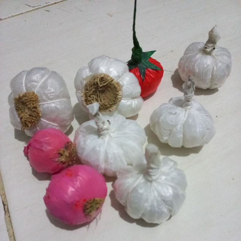 Jual kresek bawamg putih : bawang merah tomat 1 pack | Shopee Indonesia