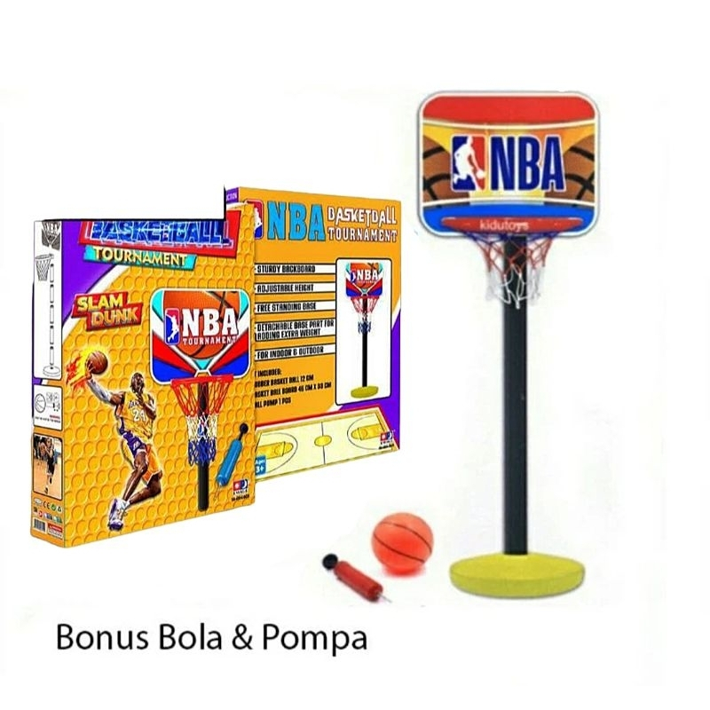 Jual Mainan Anak Olahraga Sports Ring Basket NBA Basketball Slam Dunk ...