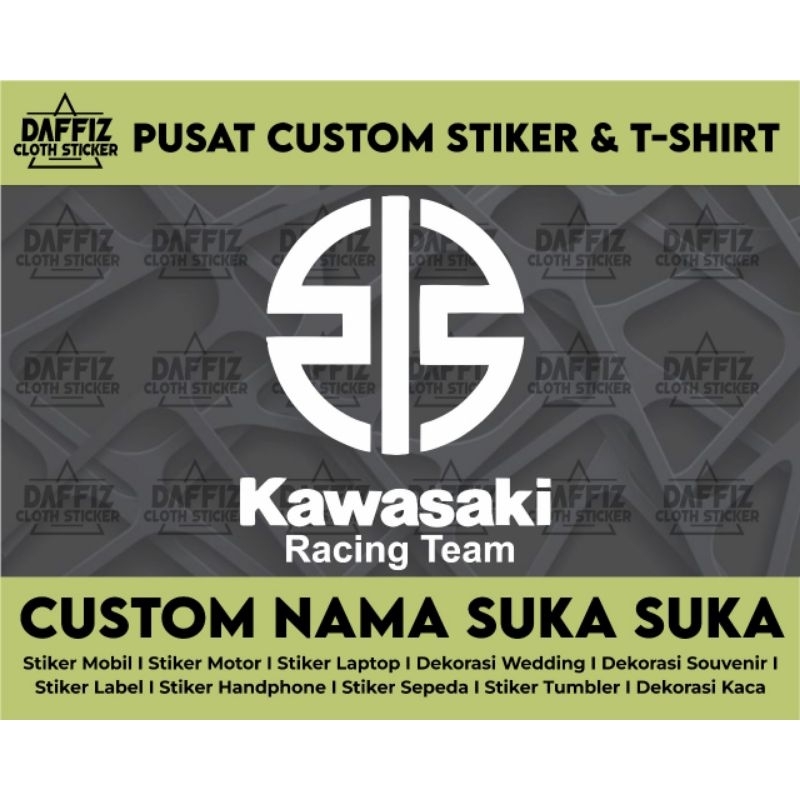 Jual Stiker Cutting Kawasaki Racing Team | Stiker Cutting Custom ...