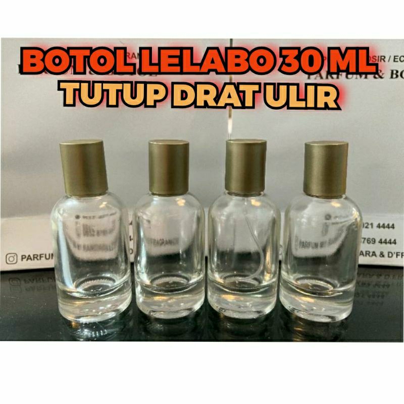 Jual BOTOL PARFUM UNTUK ISI ULANG PARFUM LELABO 30 ML TUTUP DRAT ULIR ...