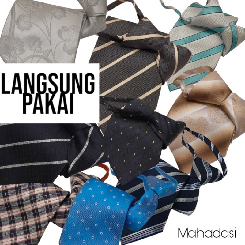 Jual Dasi Instant Resleting Motif | Shopee Indonesia