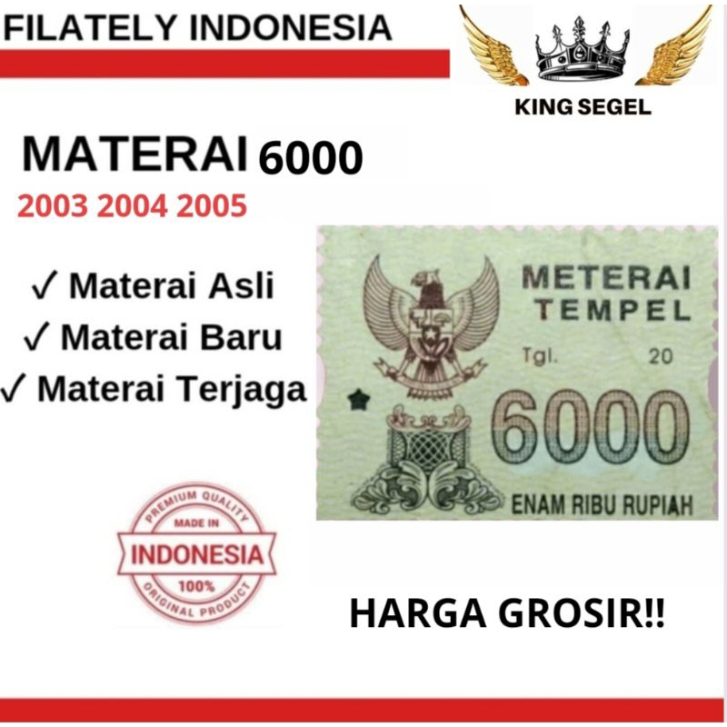 Jual MATERAI 6000 TAHUN 2003 2004 2005 (NEW) | Shopee Indonesia