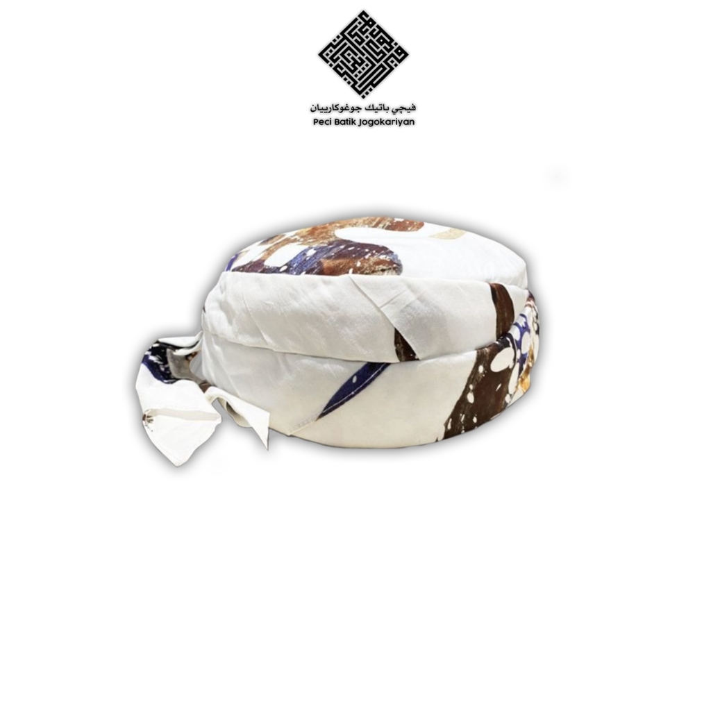 Jual Peci Batik Jogokariyan Motif Batik Kontemporer Putih Peci Untuk ...