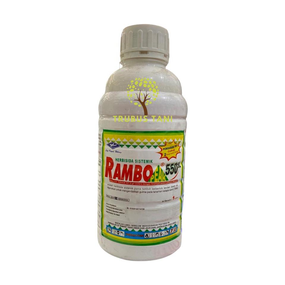 Jual Rambo Peak 550 SL 1 Liter Herbisida Sistemik Dosis Tinggi Racun ...