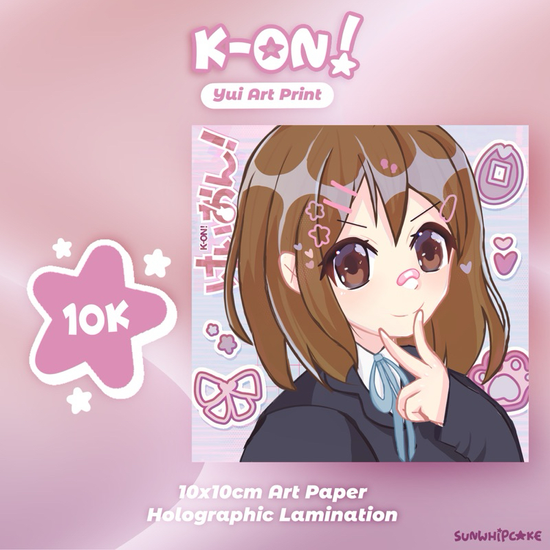 Jual k-on! yui hirasawa holographic art print | Shopee Indonesia