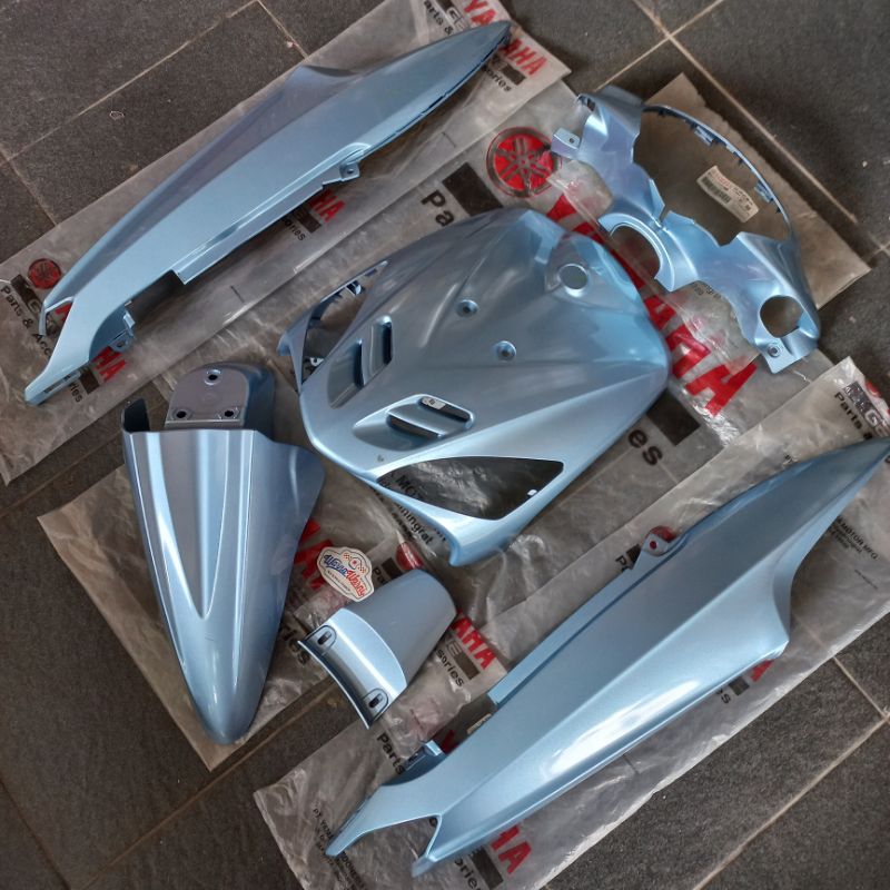 Jual Cover body bodi fullset Mio sporty biru muda biru telor asin ...