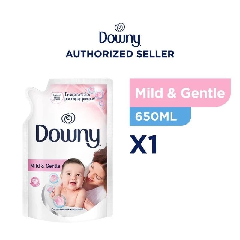 Jual DOWNY POUCH REFILL MILD & GENTLE BABY - 650 ML 720 ML (reject ...