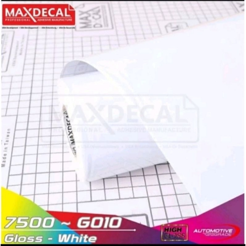 Jual stiker/sticker skotlet maxdecaL glossy/sticker hitam/sticker putih ...