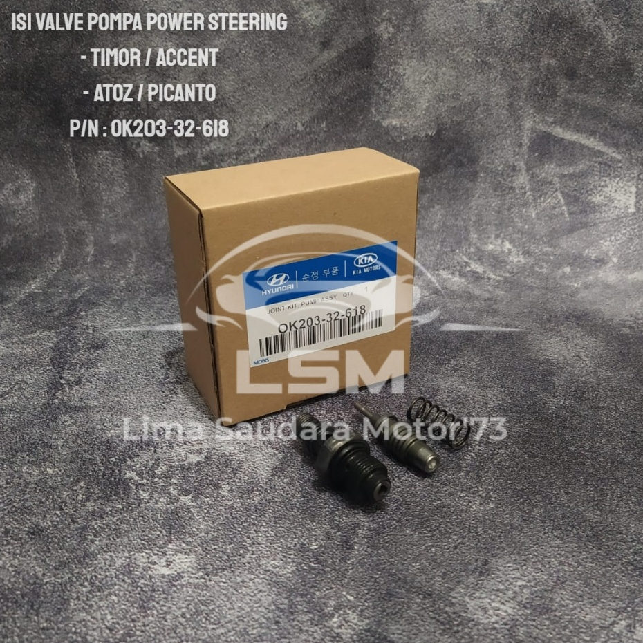 Jual Isi Valve Pompa Power Steering Timor Accent Avega Atoz Picanto ...