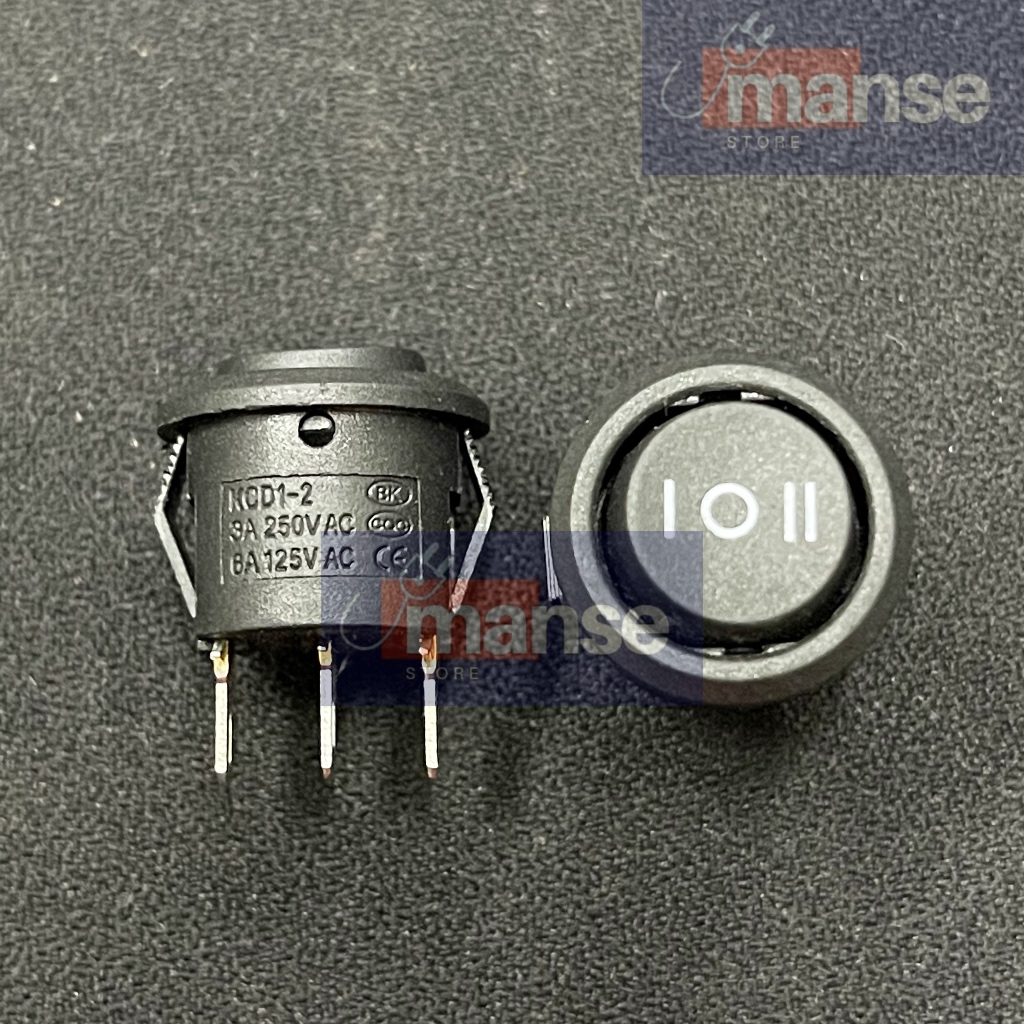 Jual Saklar Switch On Off On Bulat Hitam Kecil 3 Pin Mini (Kualitas ...