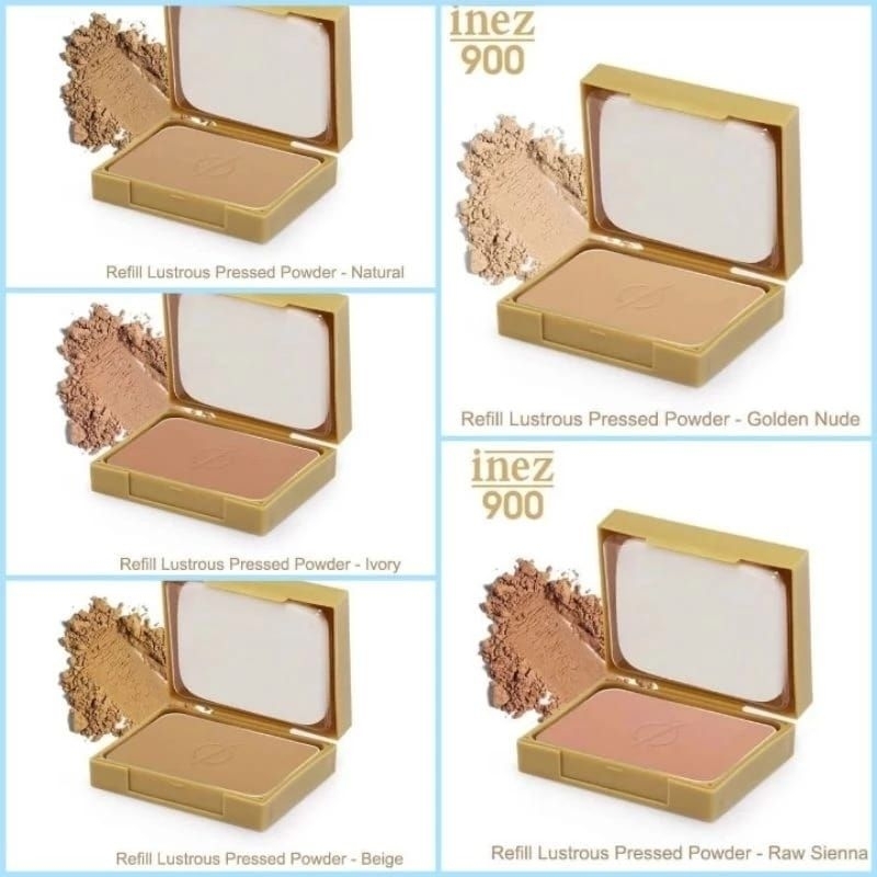Jual INEZ 900 REFILL LUSTROUS PRESSED POWDER | Shopee Indonesia