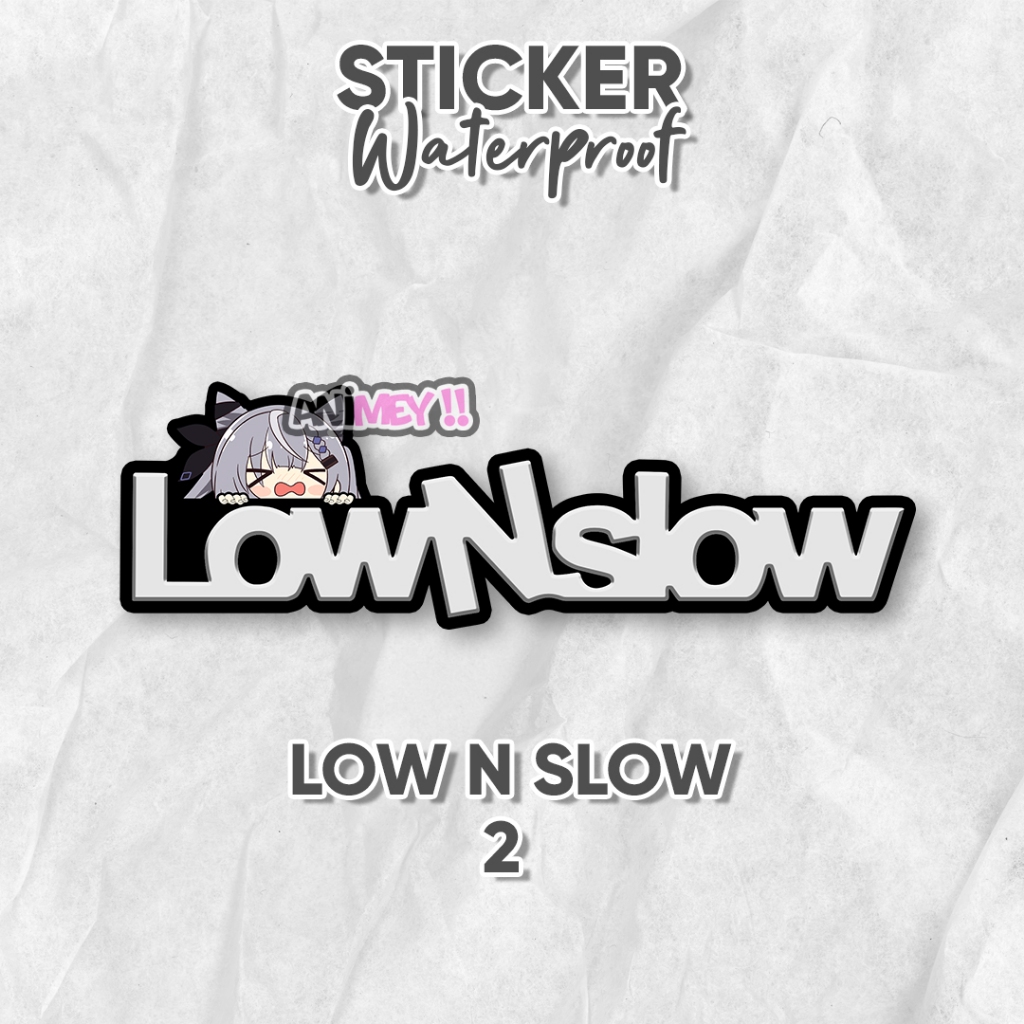 Jual Stiker Anime Low N Slow / Stiker Anime Waterproof / stiker motor ...