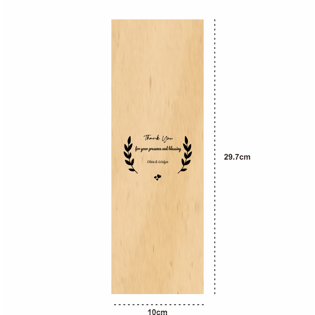 Jual PAPER BELT KERTAS SABUK LABEL SOUVENIR UCAPAN TERIMA KASIH ...