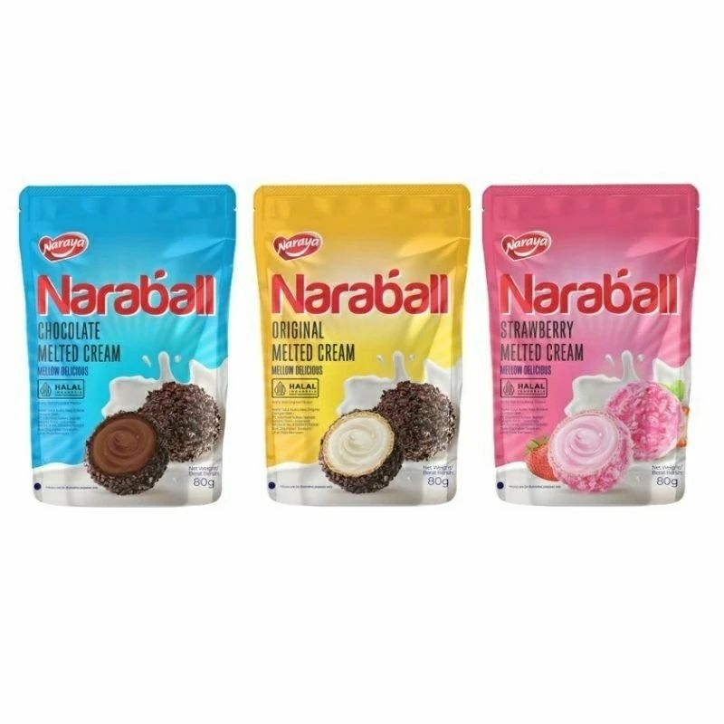 Jual NARABALL naraya biscuit ball chocolate crumb 80 gram | Shopee ...