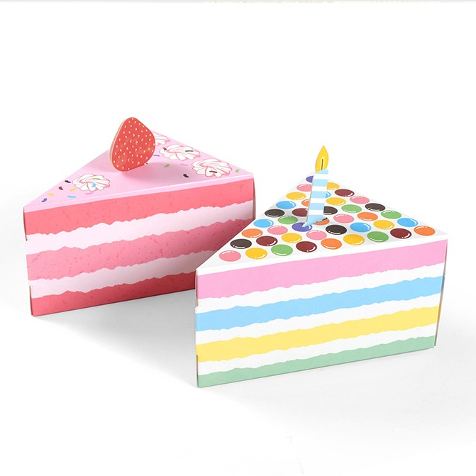 Jual Box Hampers Ultah Wedding Bentuk CAKE SLICE - Kardus Goodie Bag ...