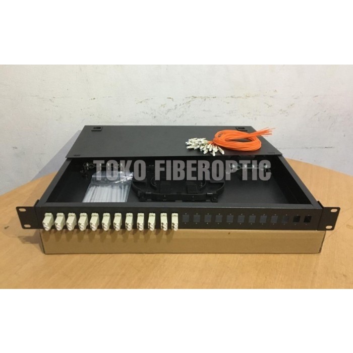 Jual OTB 12 port rackmount LC multimode/ODF 12 port LC+ pigtail LC ...