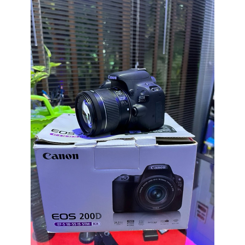 Jual Canon 200D kit stm fullset | Shopee Indonesia