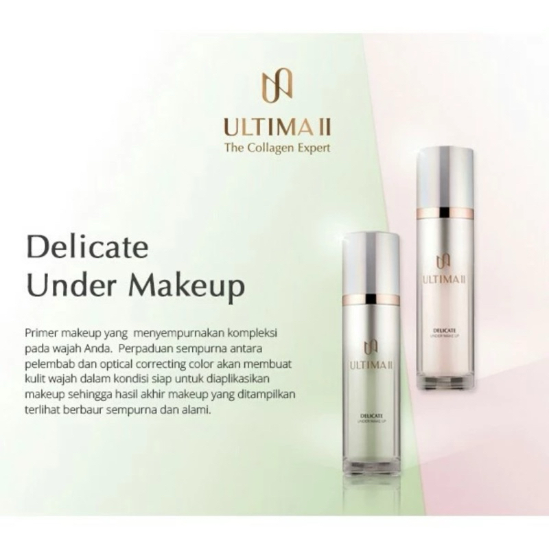 Jual ULTIMA II DELICATE UNDER MAKE UP 60ml / 30ml biar make tahan lama ...