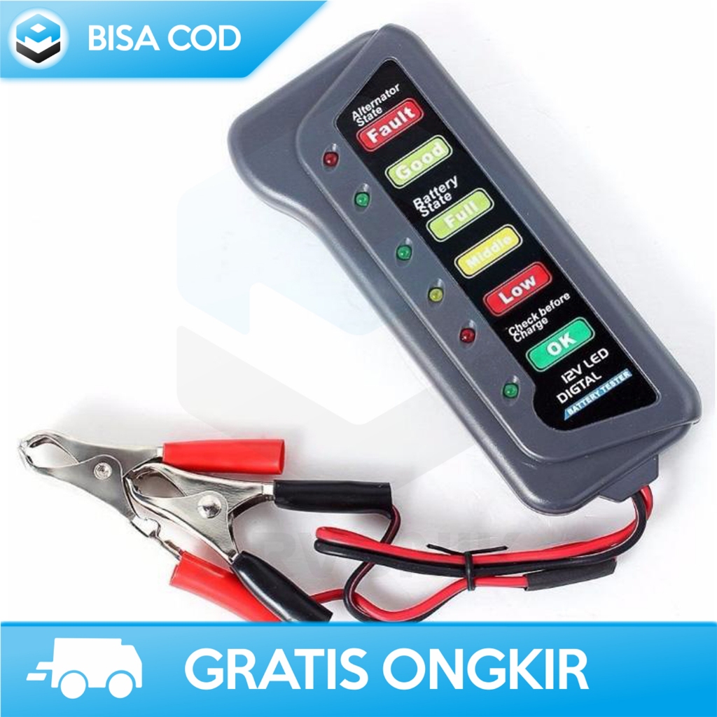 Jual ALAT TESTER BATERAI CEK KAPASITAS KUALITAS BATTERY HEALTH 12V 6 ...