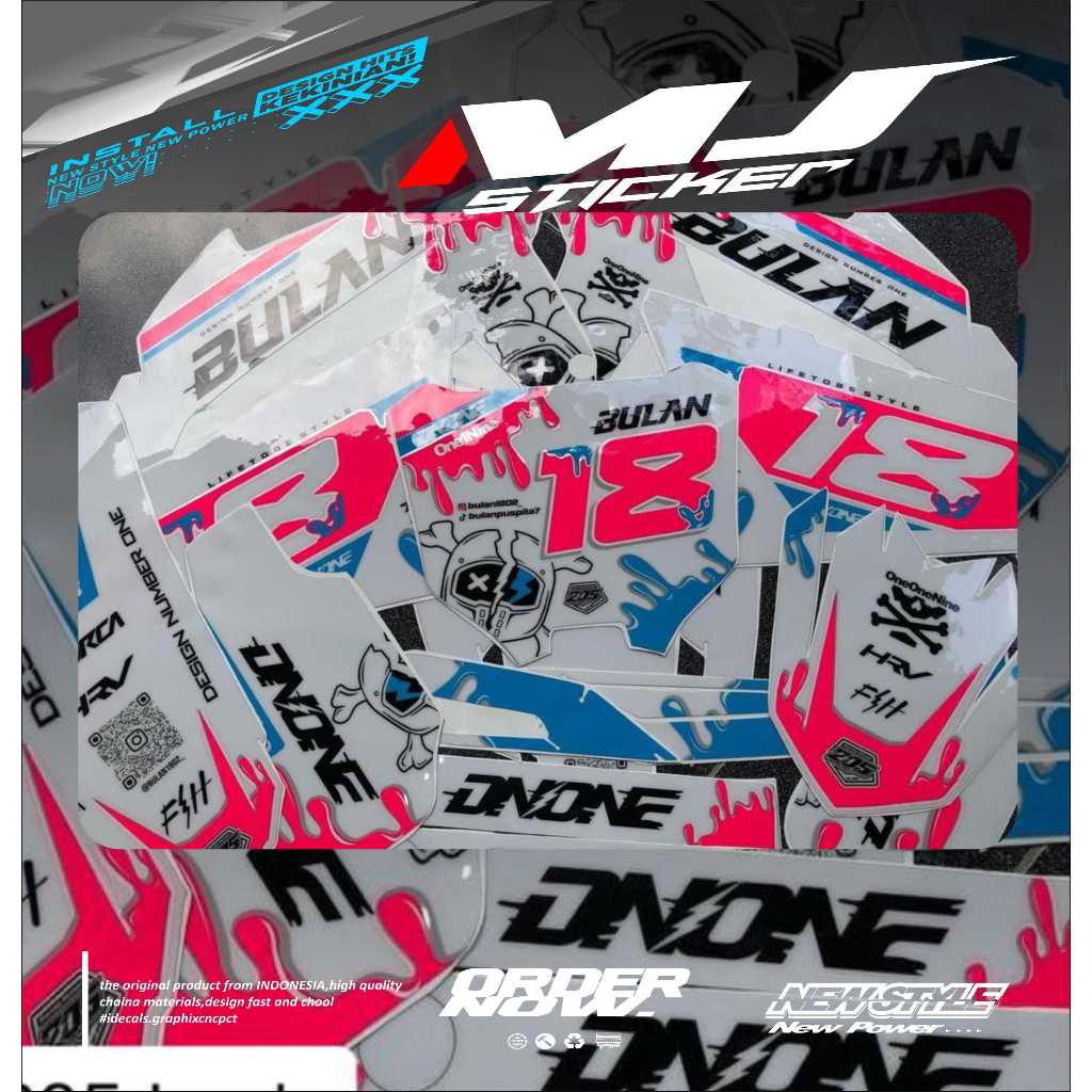 Jual 001 DECAL CRF 450 DESAIN KEREN SEPANJANG MASA BEBAS COSTUM ...