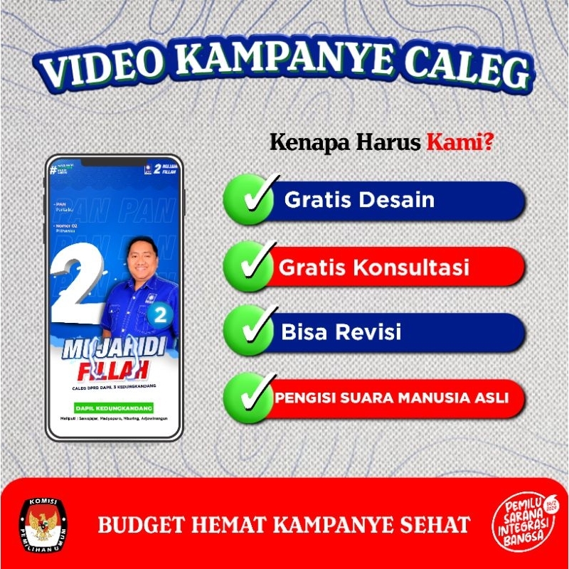 Jual JASA EDITING VIDEO KAMPANYE CALON LEGISLATIF (CALEG) | Shopee ...