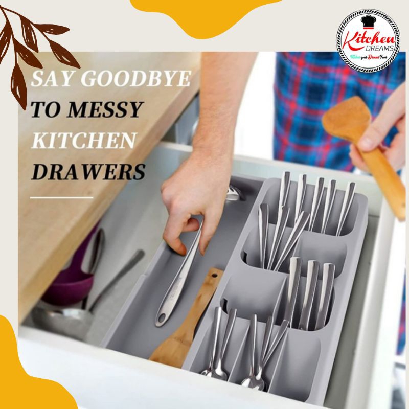 Jual Tempat Sendok Garpu Laci Dapur/ Tableware Organizer/Drawer Storage ...