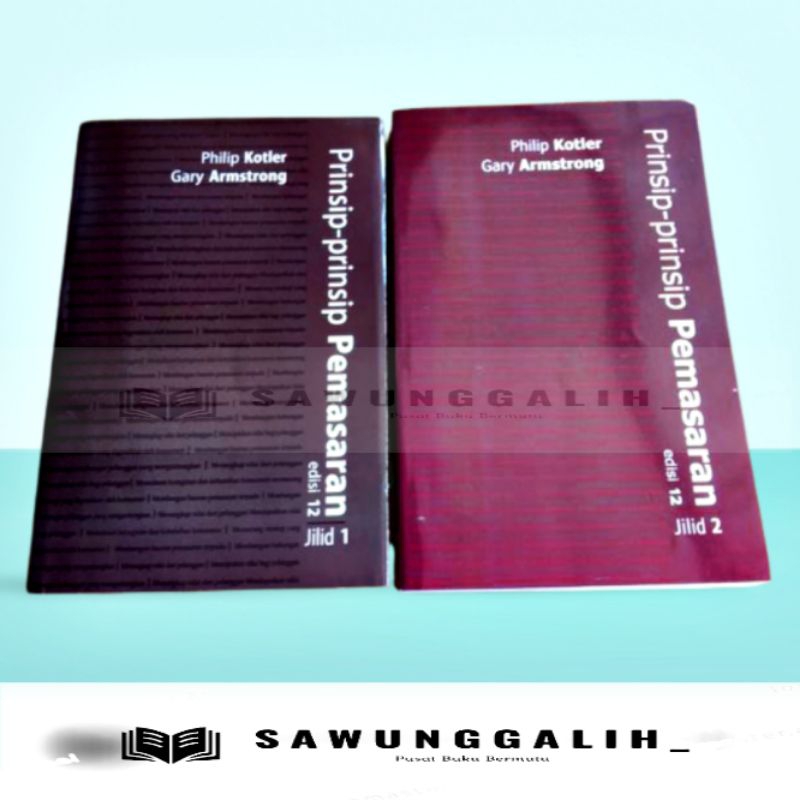 Jual Satu Paket buku Prinsip Prinsip Pemasaran edisi 12 jilid 1,2 By Kotler | Shopee Indonesia