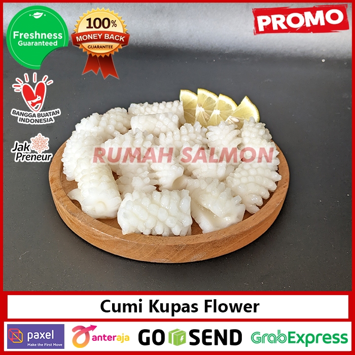 Jual Cumi Flower Frozen-Fresh / Cumi Kembang Kupas IMPORT / cumi kupas ...