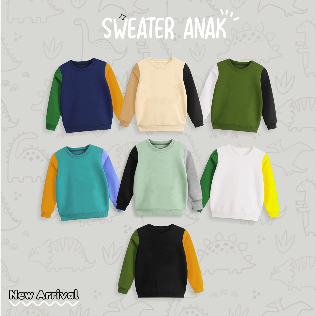 Jual Sweater Anak Laki-Laki Perempuan 1-10 Tahun Unisex Series ...