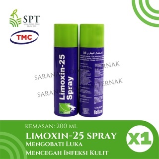 Jual LIMOXIN 25 SPRAY 200 ML OBAT LUKA MENCEGAH INFEKSI KULIT SAPI AYAM ...
