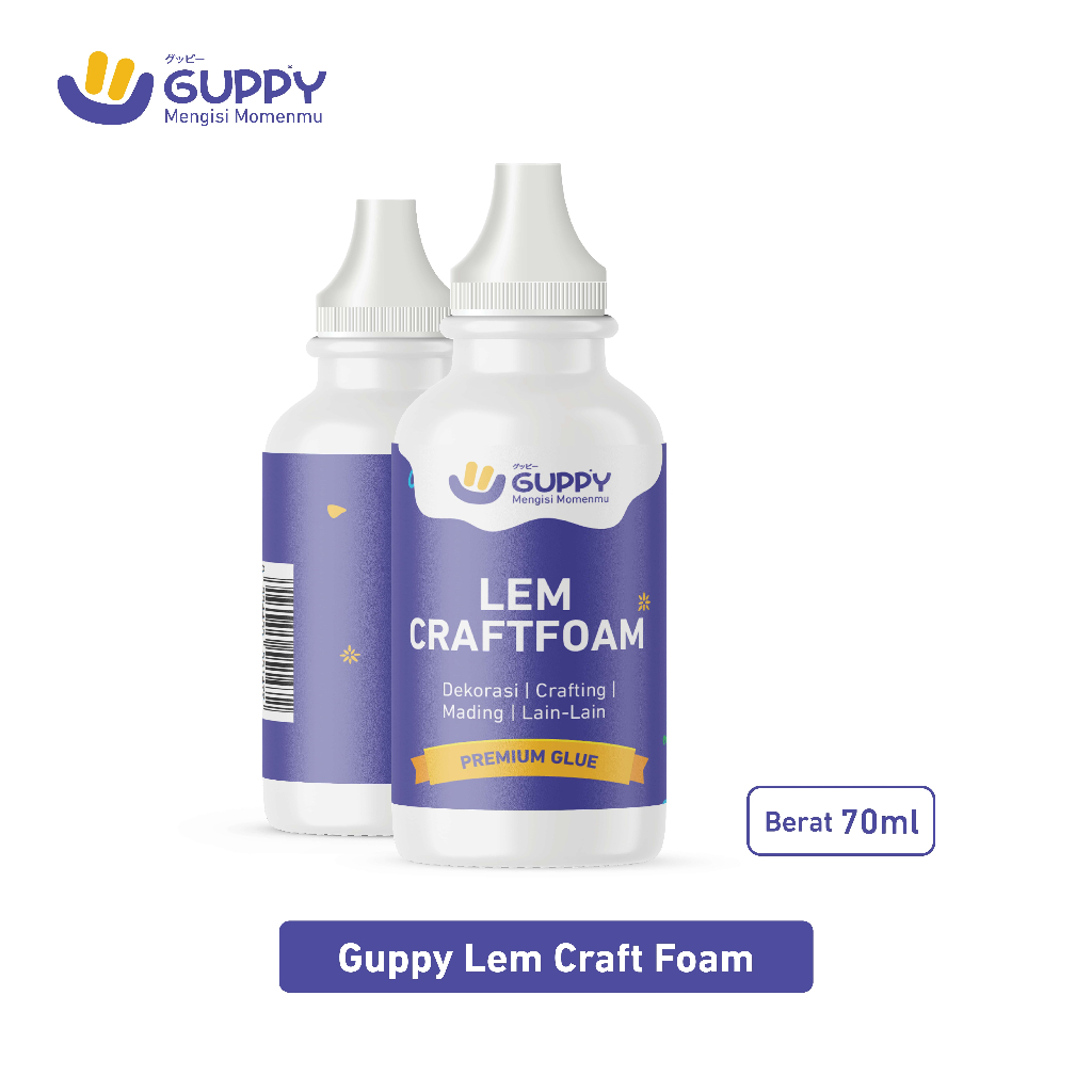 Jual Guppy Lem Styrofoam 70 ml, Lem Gabus, Craft Foam | Shopee Indonesia