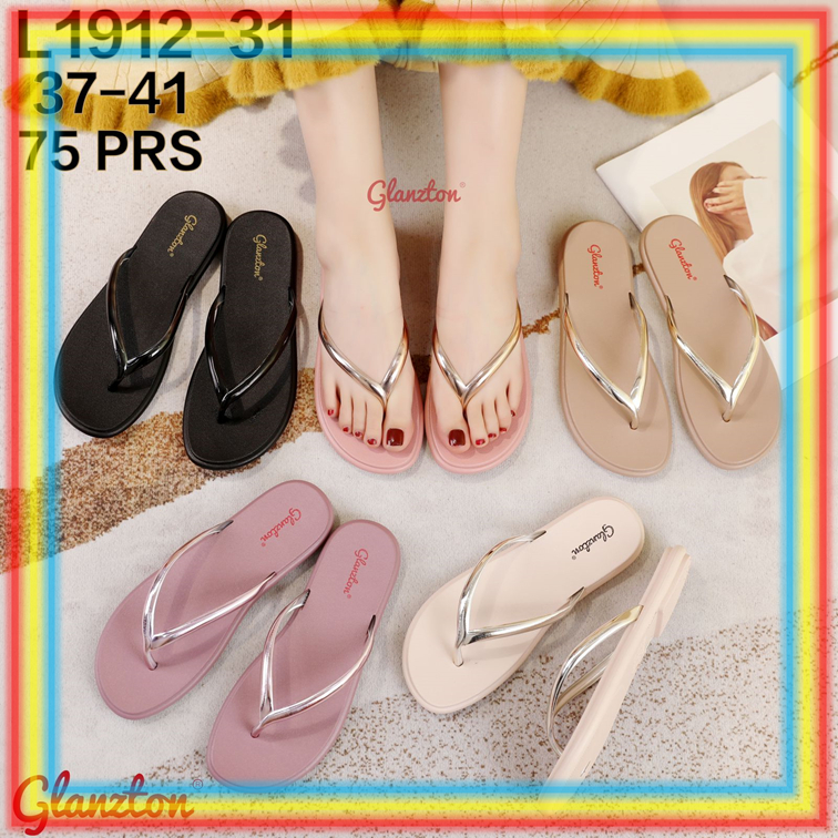Jual L1912-31 Sandal Jepit Glanzton Bahan Karet Tali Tipis Sendal ...