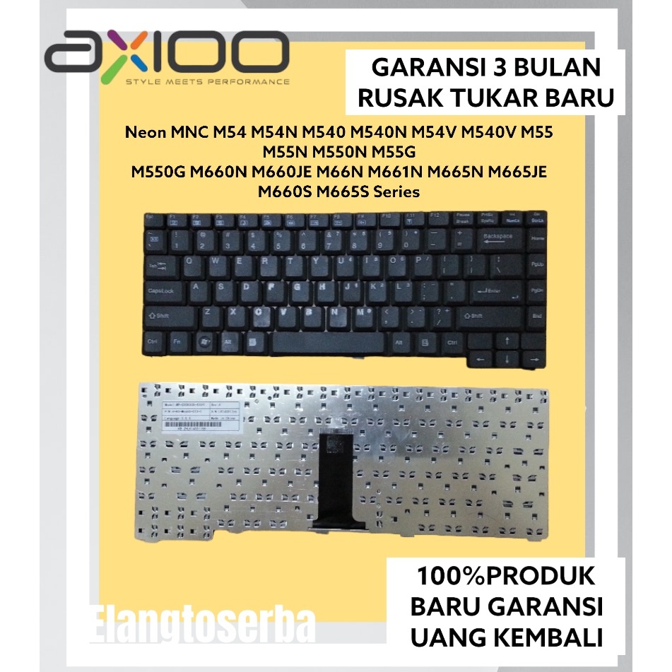 Jual KEYBOARD LAPTOP | KEYBOARD LEPTOP AXIOO Neon MNC M54 M540 M550N ...