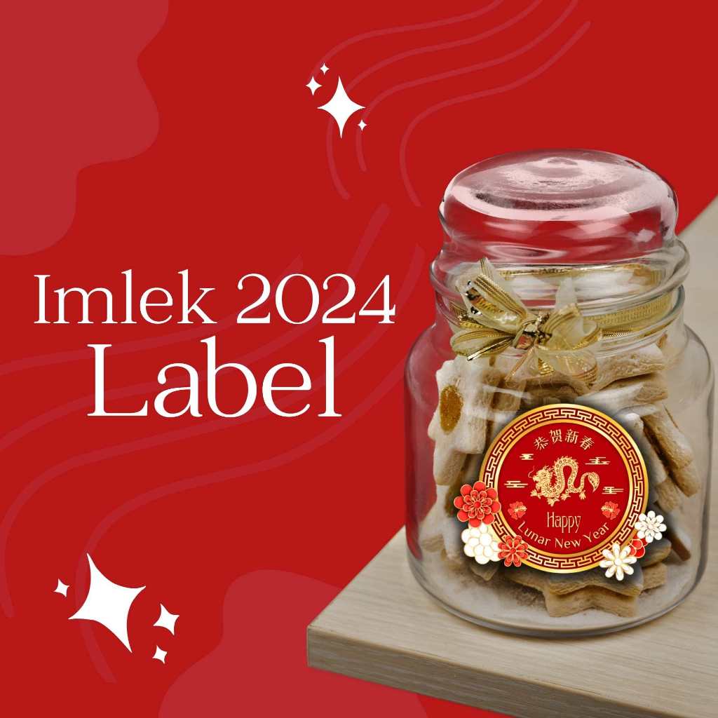 Jual sticker imlek | sticker cny | sticker lunar | sticker cookies ...