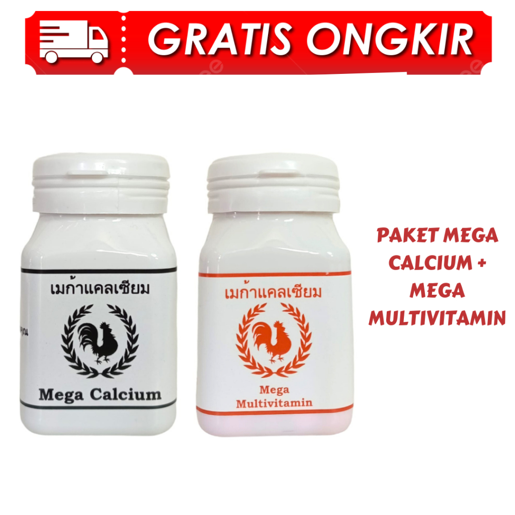 Jual PAKET MEGA CALCIUM + MEGA MULTIVITAMIN - vitamin ayam | Shopee ...