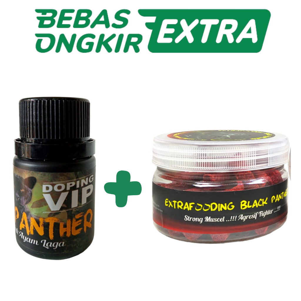 Jual PAKET BLACK PANTHER (BLACK PANTHER 175 PILL + EXTRAFOODING BLACK ...