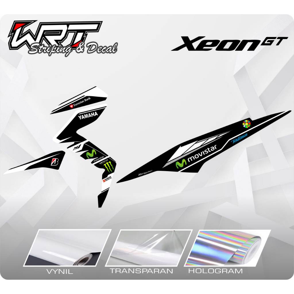 Jual Striping Xeon GT-Stiker Decal Xeon GT 125 Movistar | Shopee Indonesia
