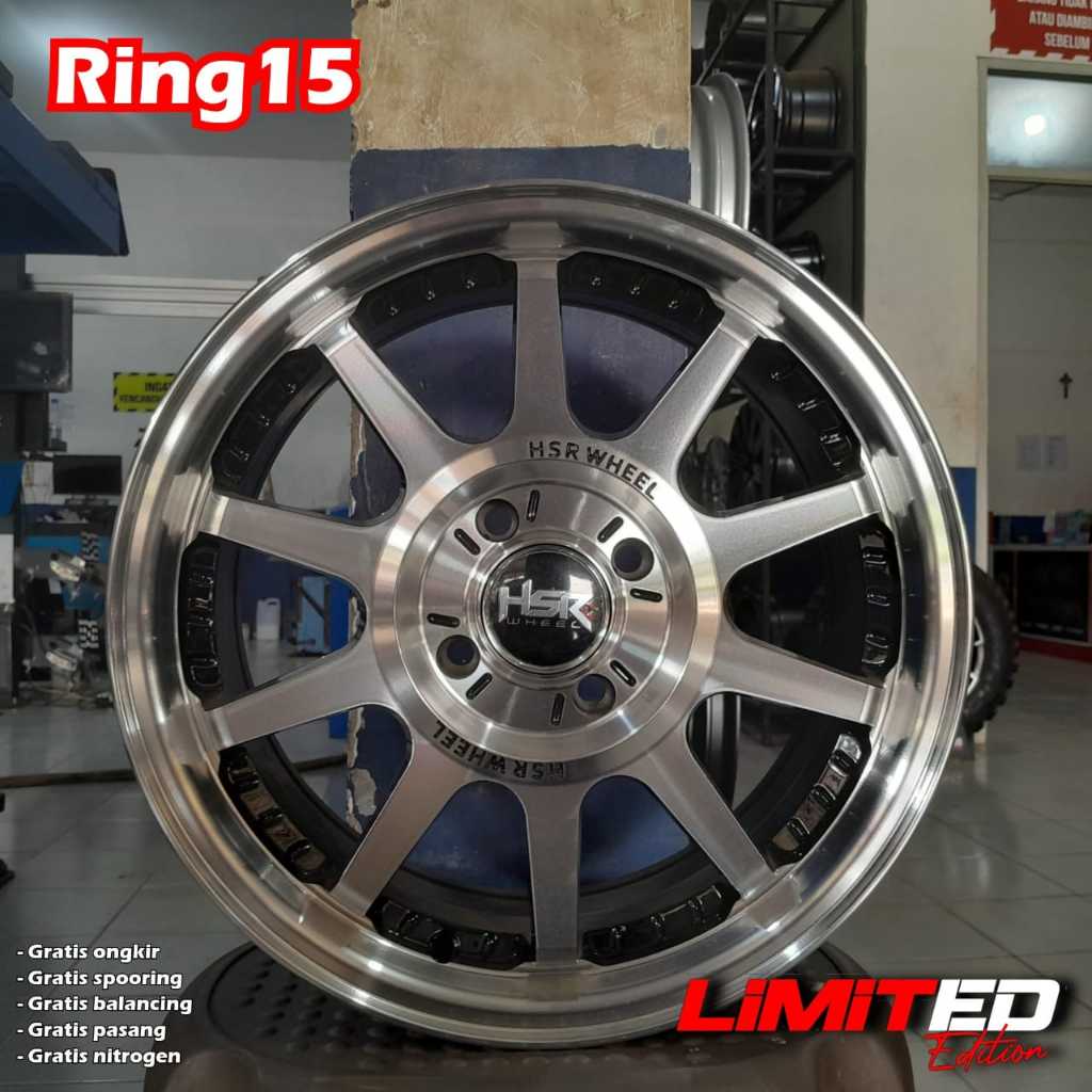 Jual Velg mobil racing HSR GYMKANA ring 15 lebar 6,5 inch et 42 pcd 4x100 velg r15 mobil brio ...