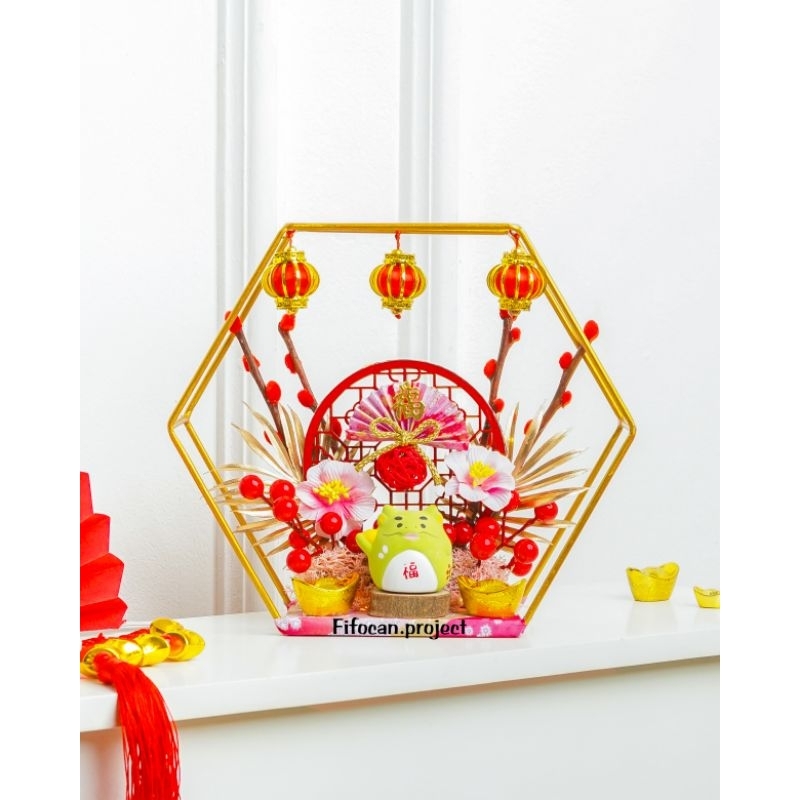 Jual Hamper Imlek CNY Harmony frame besi segi 6 | Shopee Indonesia