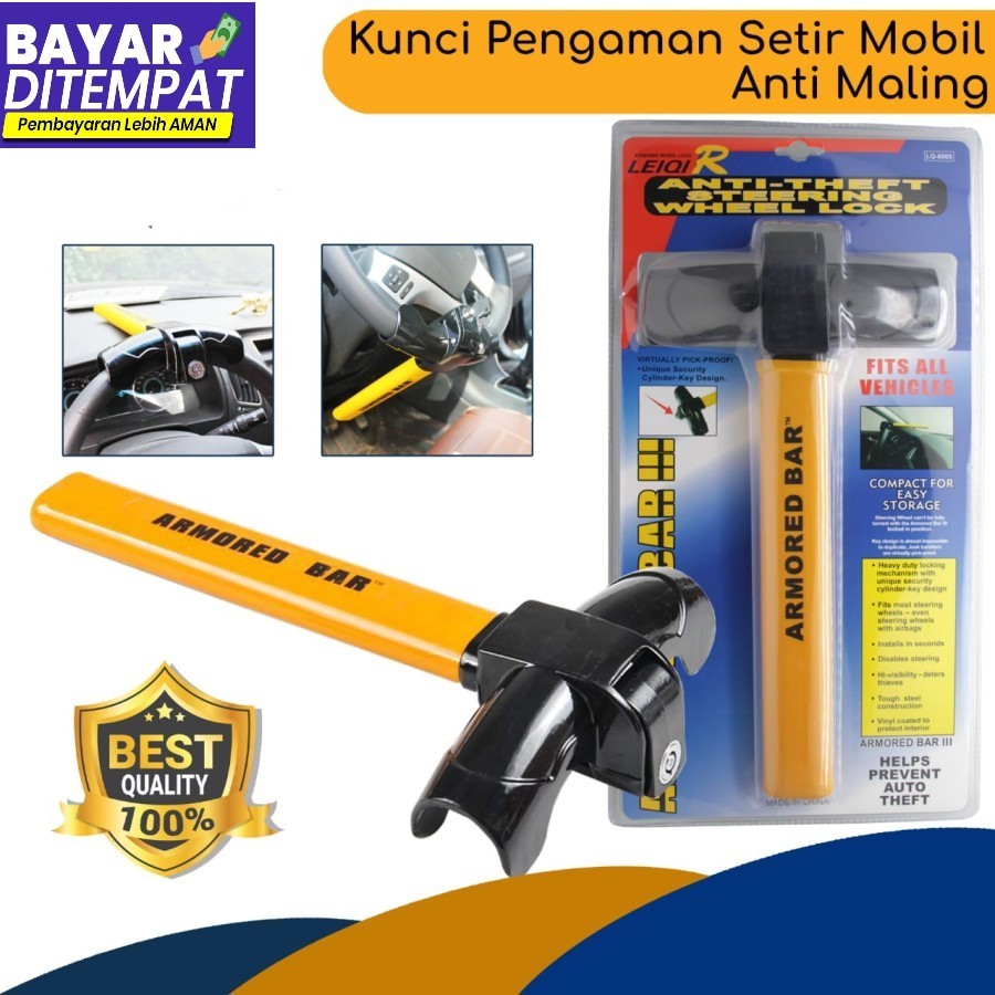 Jual Kunci Stir T Armored Bar Kuat dan kokoh/Kunci Stang Mobil-Diba ...
