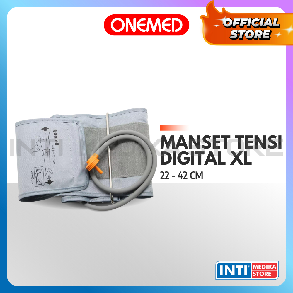 Jual ONEMED - Manset Tensimeter Digital XL Jumbo | Cuff Tensi | Shopee ...